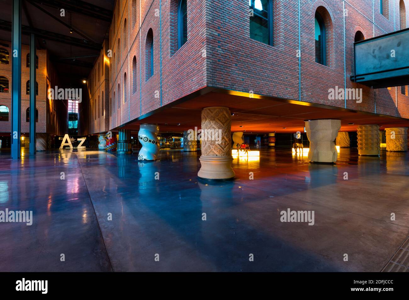 La Alhondiga building, Bilbao, Bizkaia, Basque Country, Spain, Europe ...