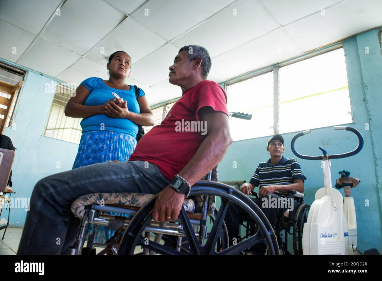 Disabled person paralyzed from Decompression sickness (DCS) due to ...