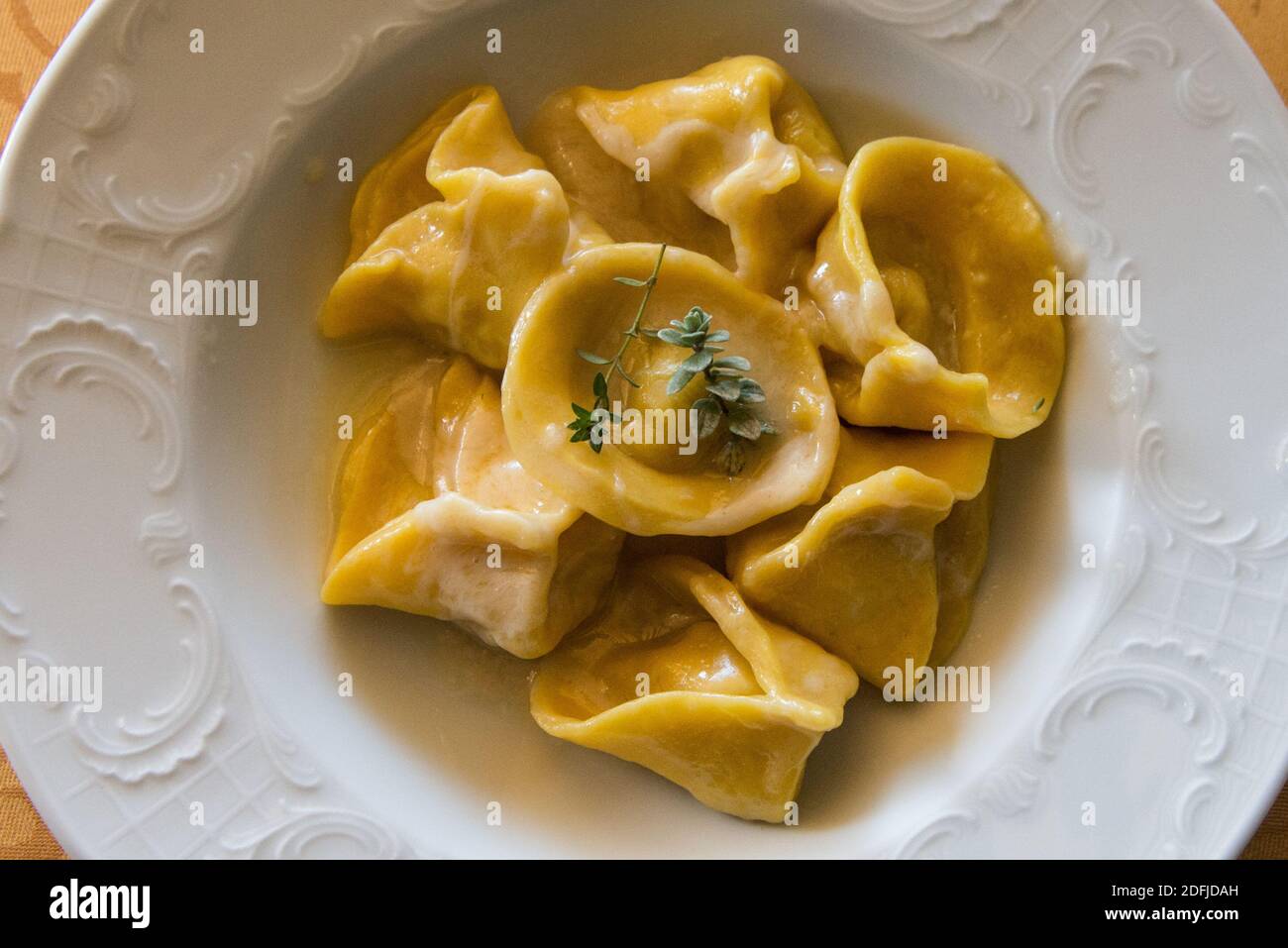 fish ravioli,ravioli di pesce Stock Photo - Alamy