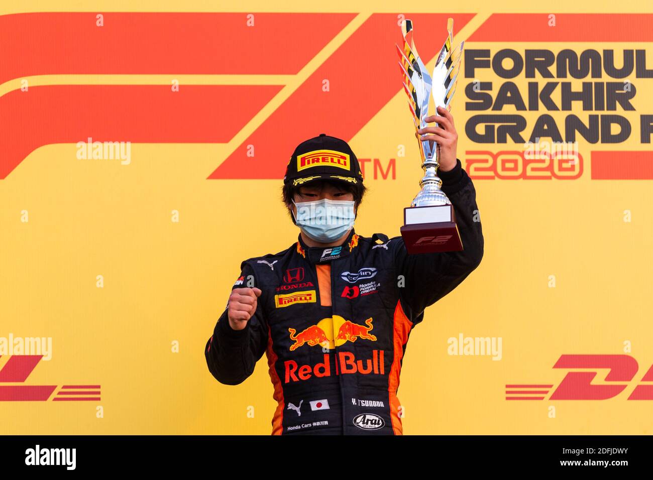 Podium, Tsunoda Yuki (jpn), Carlin, Dallara F2 2018, portrait during ...