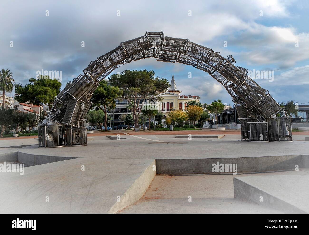 Genocide monument of Pontian Hellenism. Alexandras square at Piraeus ...