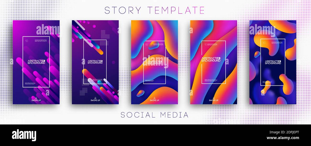 Story template in abstract style. Abstract geometric layout template ...