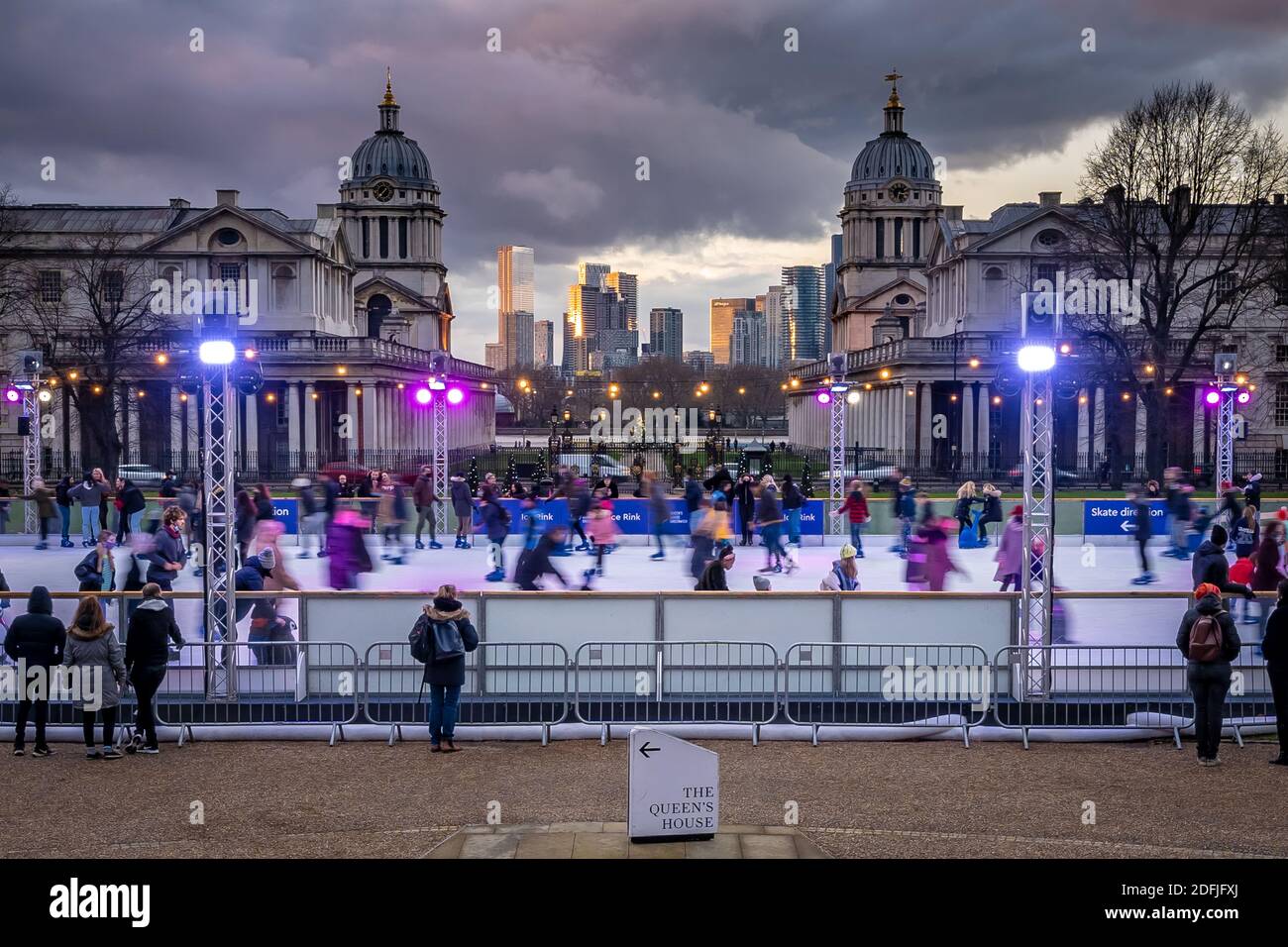 London, UK. 5th Dec, 2020. The Queen's House Ice Rink opens in ...
