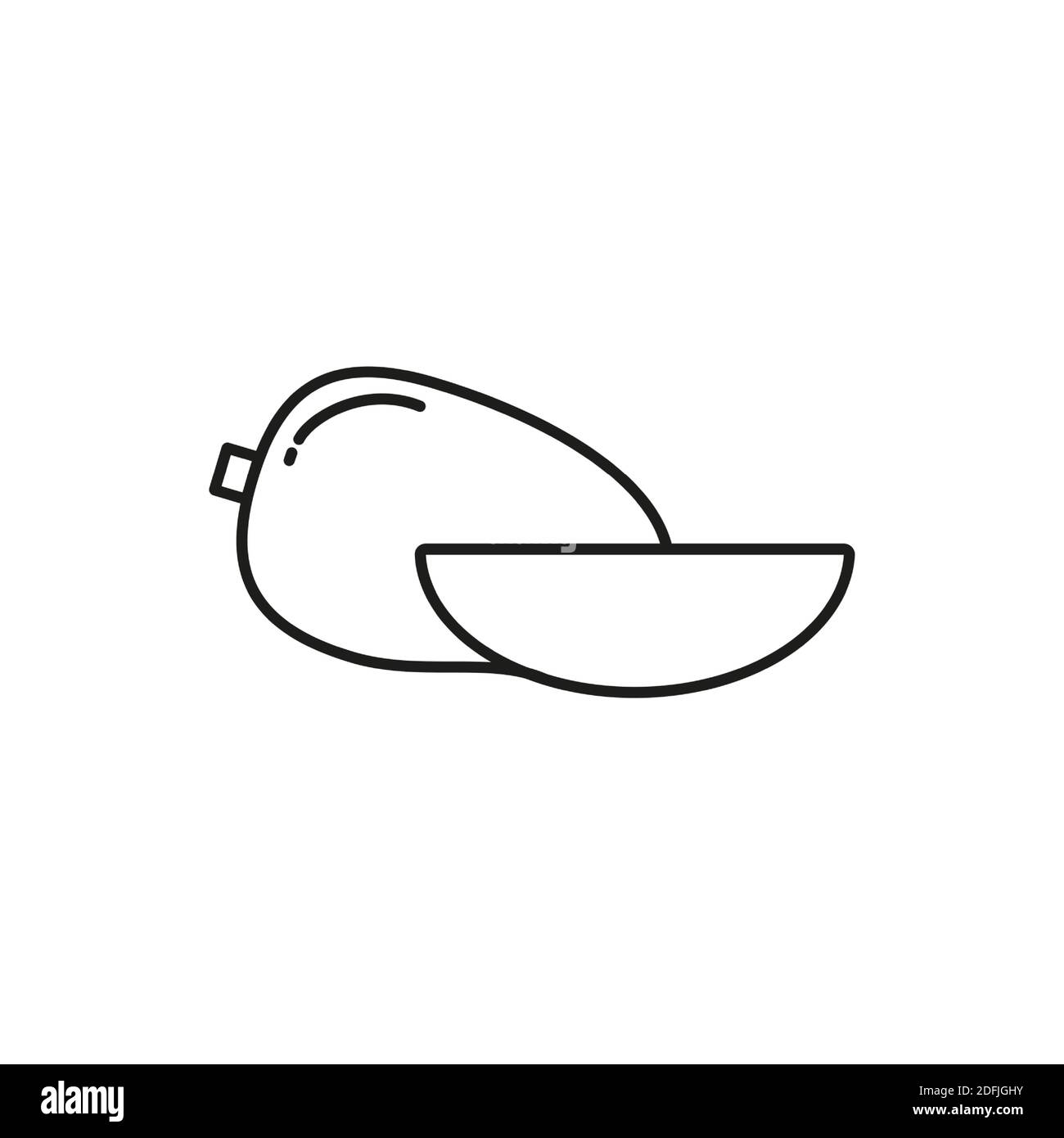 mango icon element of fruit icon for mobile concept and web apps. Thin ...
