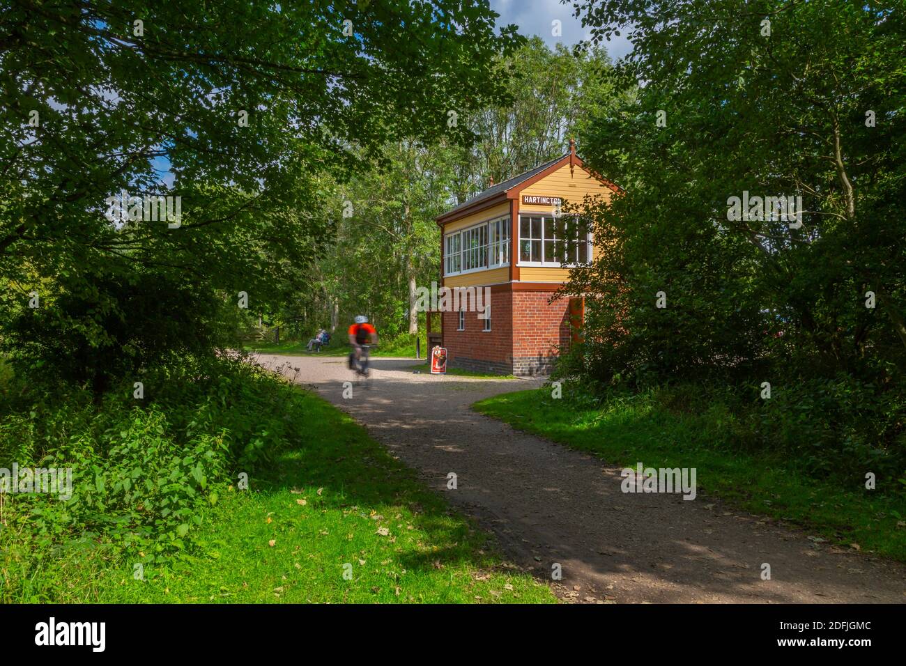 View of control box on Tissington Trail, Hartington, Peak District ...