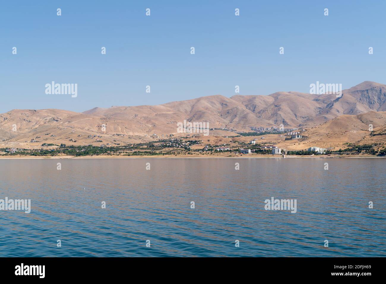 A village near Pertek fortress in Keban dam, Pertek, Tunceli, Turkey ...