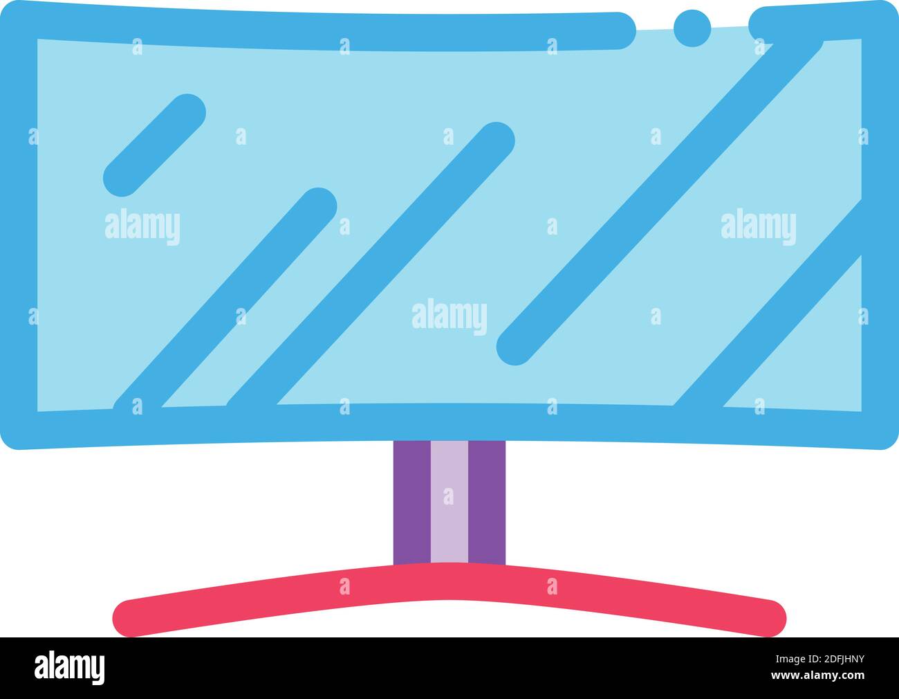 monitor screen computer color icon vector illustration Stock Vector ...