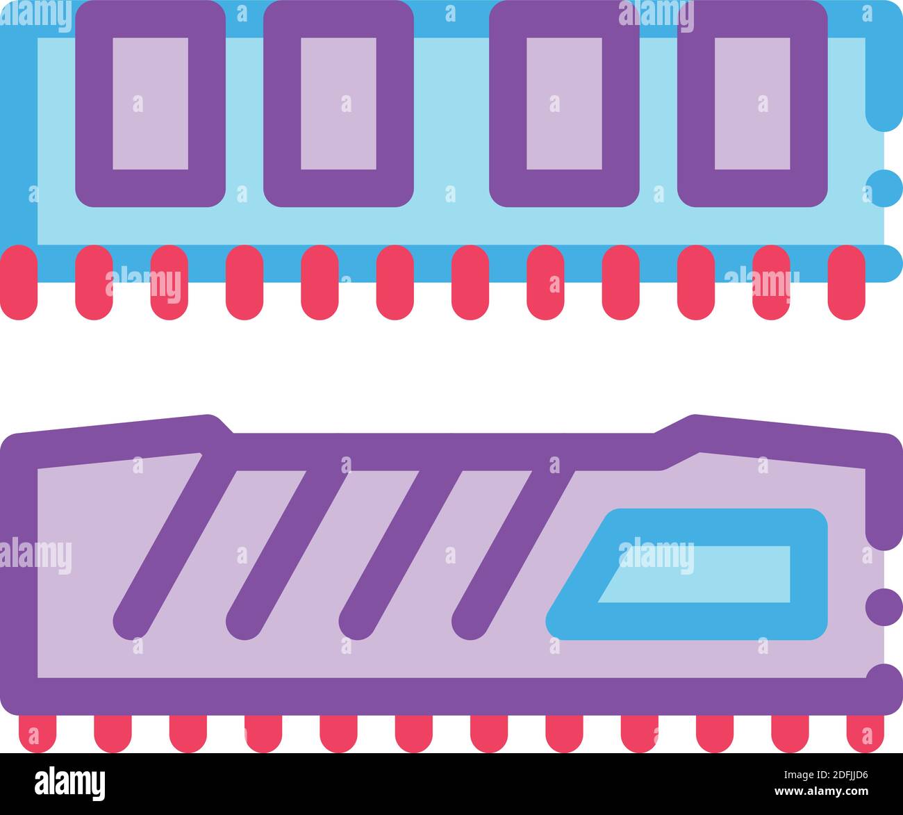 riser memory cards color icon vector illustration Stock Vector Image ...