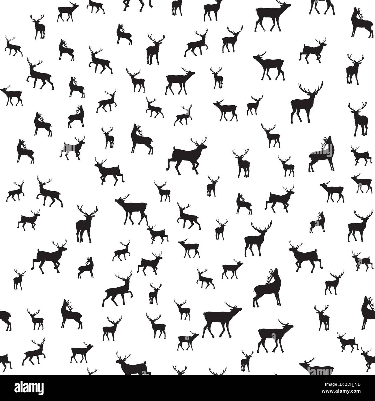 Christmas reindeer seamless pattern background. illustration background ...