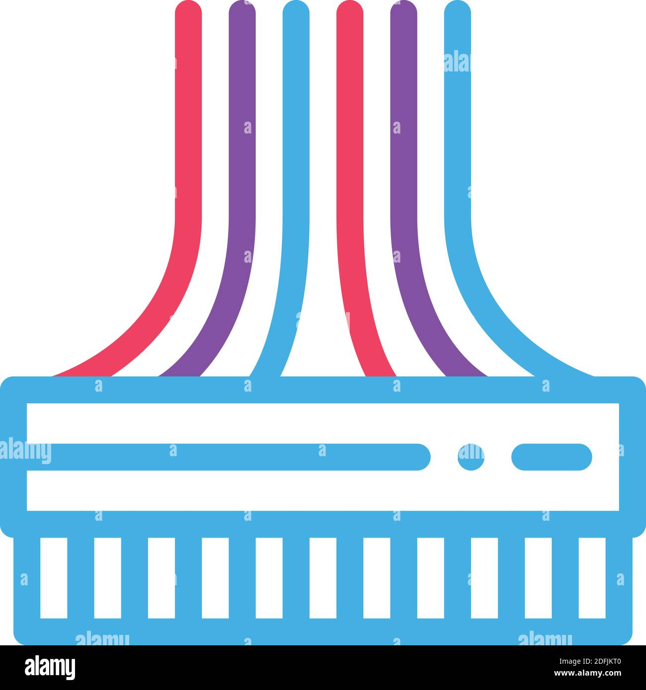 computer wires color icon vector illustration Stock Vector Image & Art ...