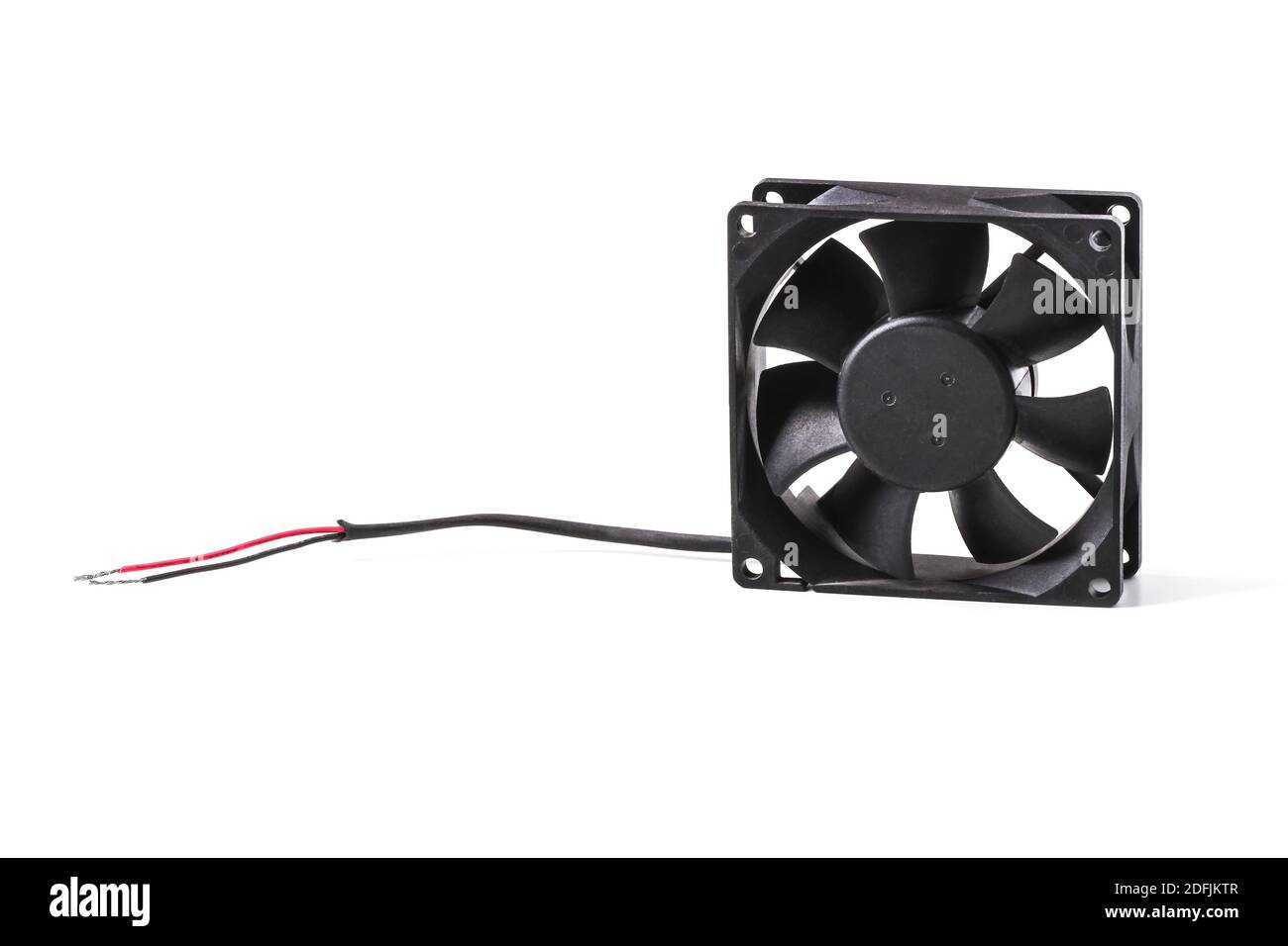 Old computer cooler isolated on white background Stock Photo - Alamy