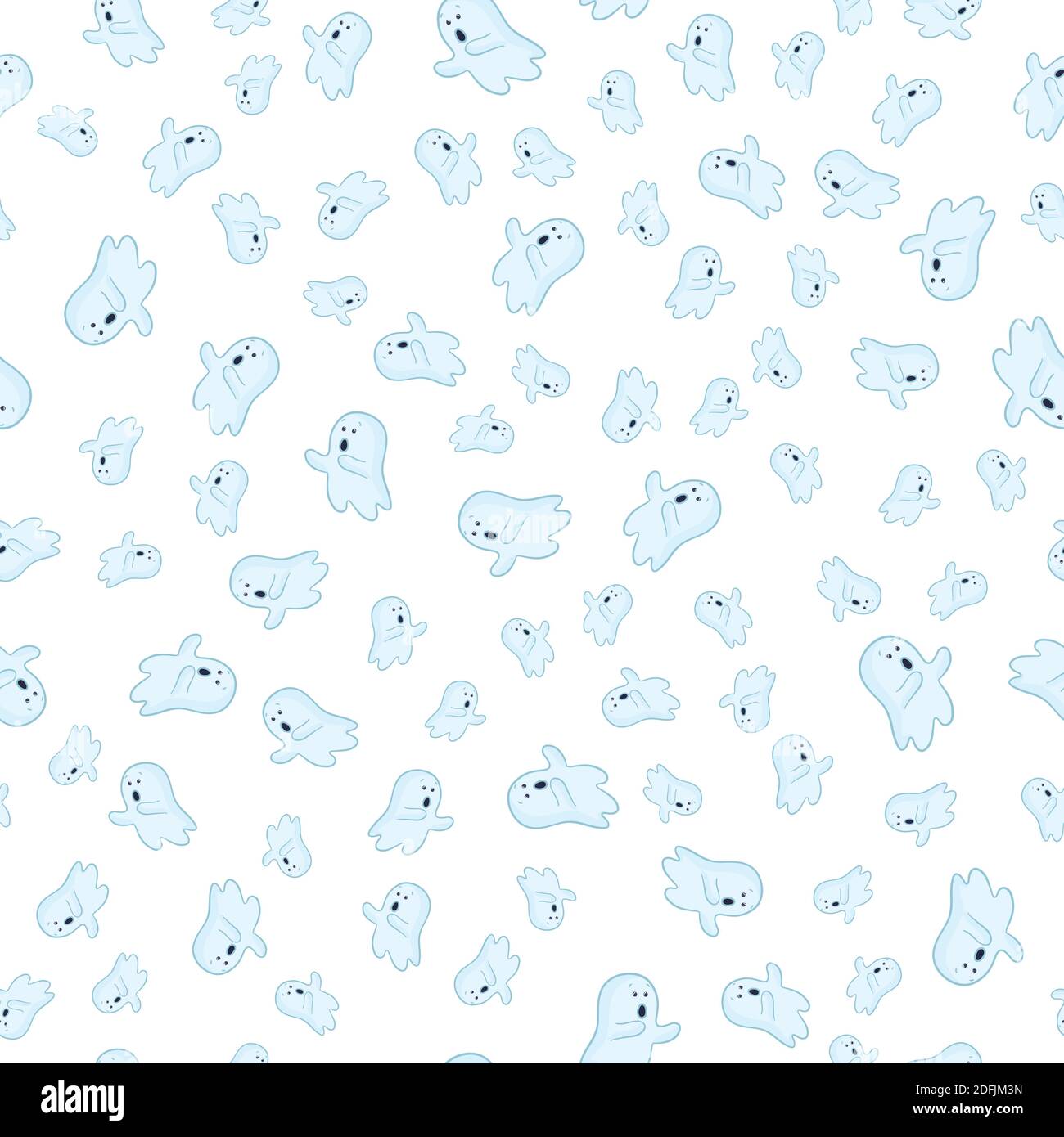 Seamless pattern illustration ghosts Stock Vector Images - Alamy