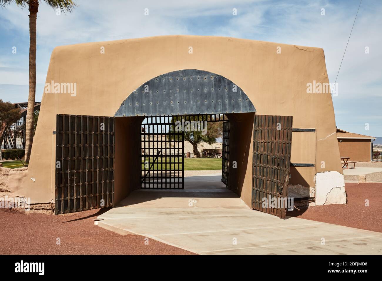 Gatehouse of Yuma territorial prison, Yuma, Arizona Stock Photo - Alamy