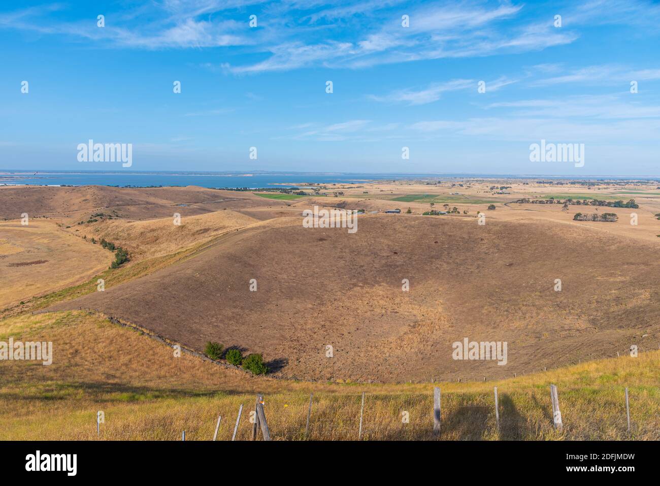 Red rock reserve including several craters of volcanic origin near ...