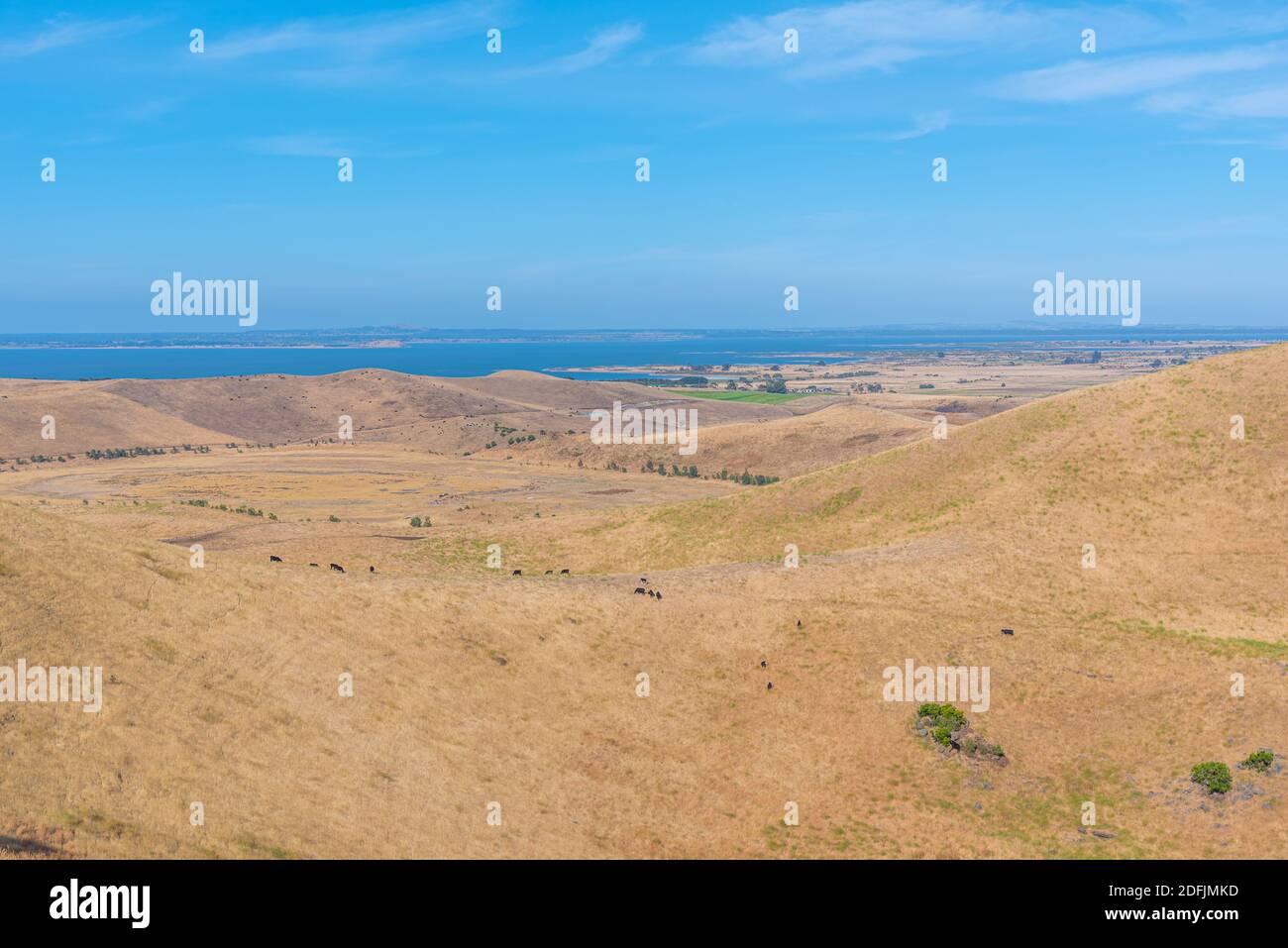 Red rock reserve including several craters of volcanic origin near ...