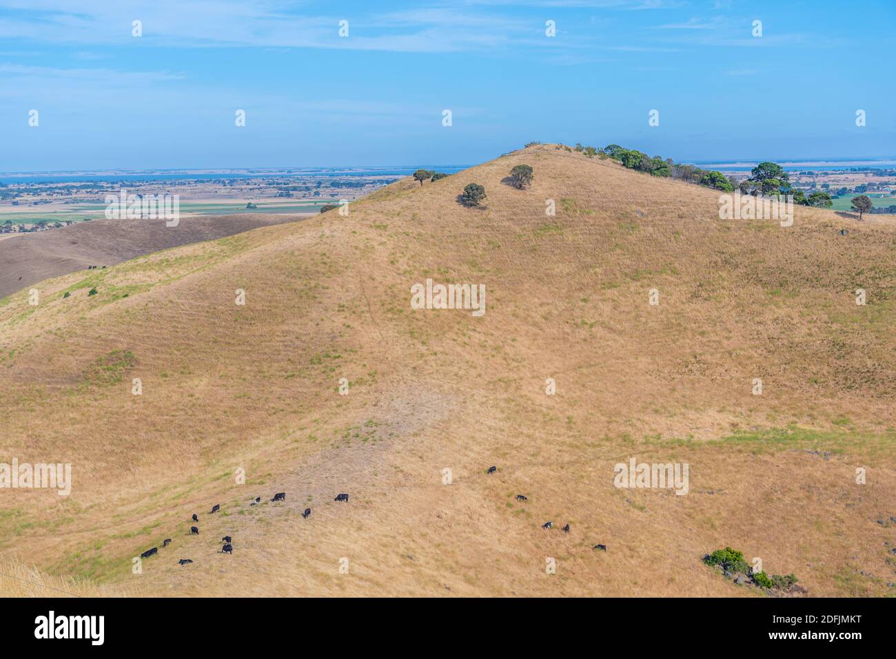 Red rock reserve including several craters of volcanic origin near ...