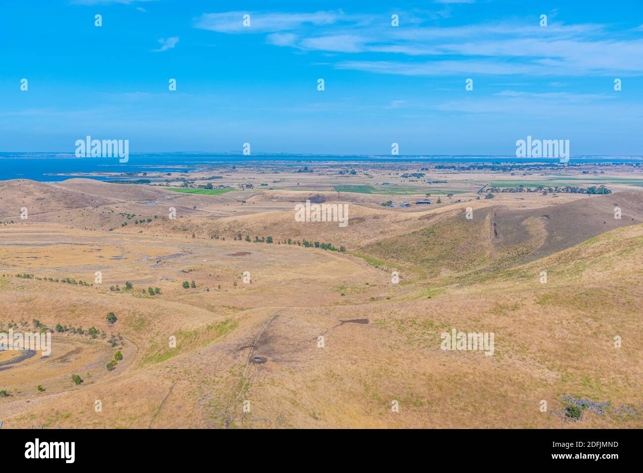 Red rock reserve including several craters of volcanic origin near ...