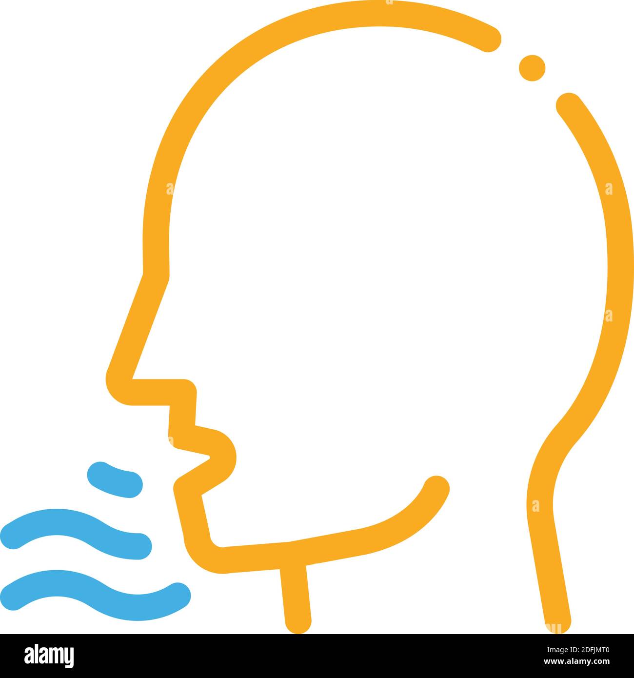 gasping human color icon vector illustration Stock Vector Image & Art ...