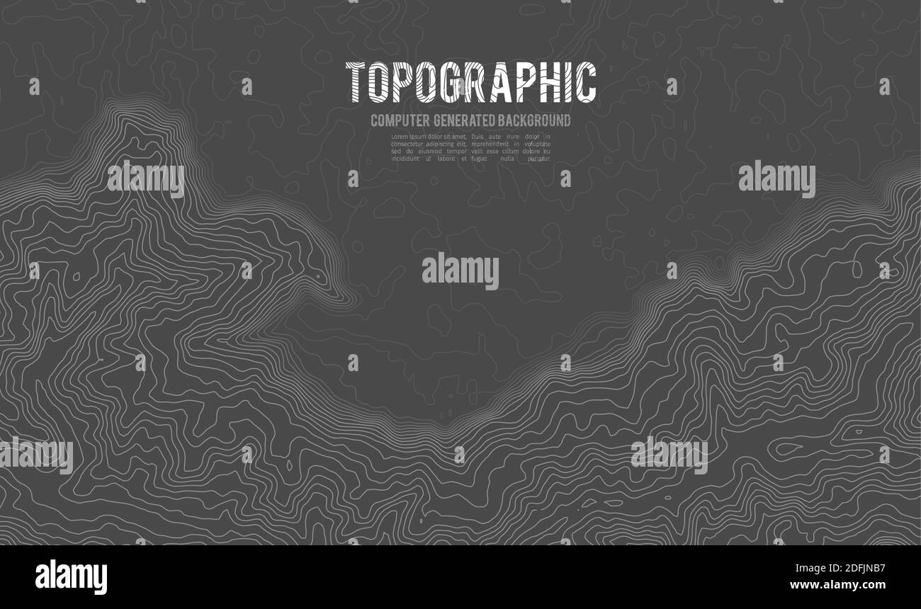 Grey contours vector topography. Geographic mountain topography vector ...
