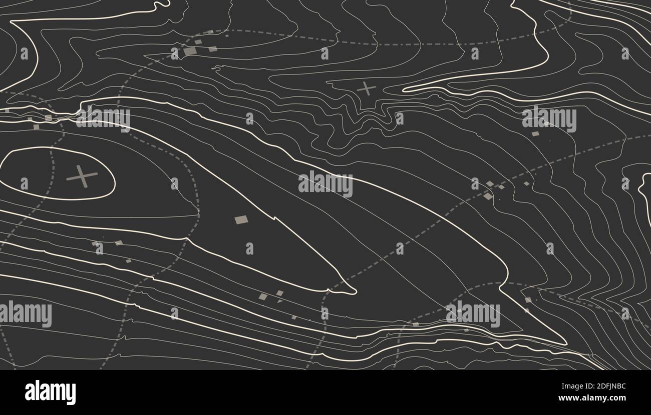 Grey contours vector topography. Geographic mountain topography vector ...