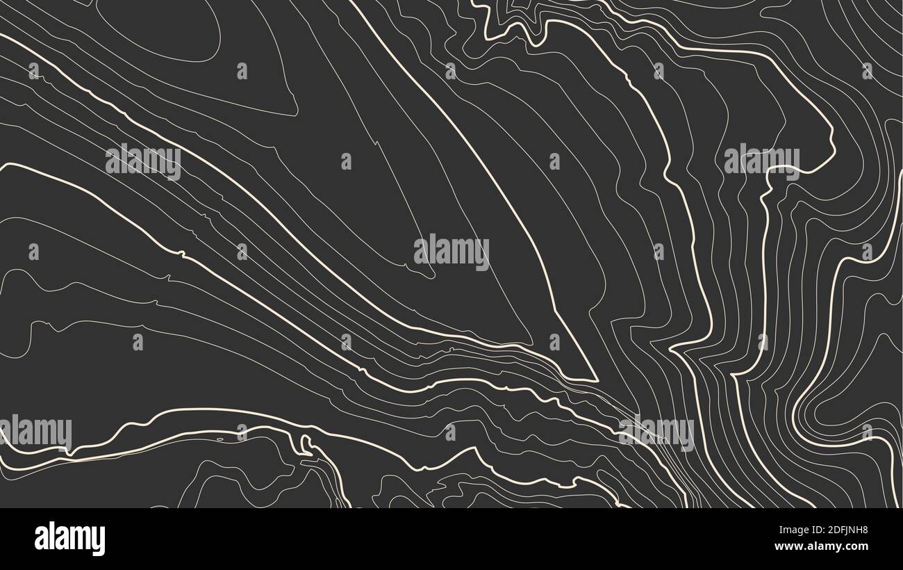 Grey contours vector topography. Geographic mountain topography vector ...