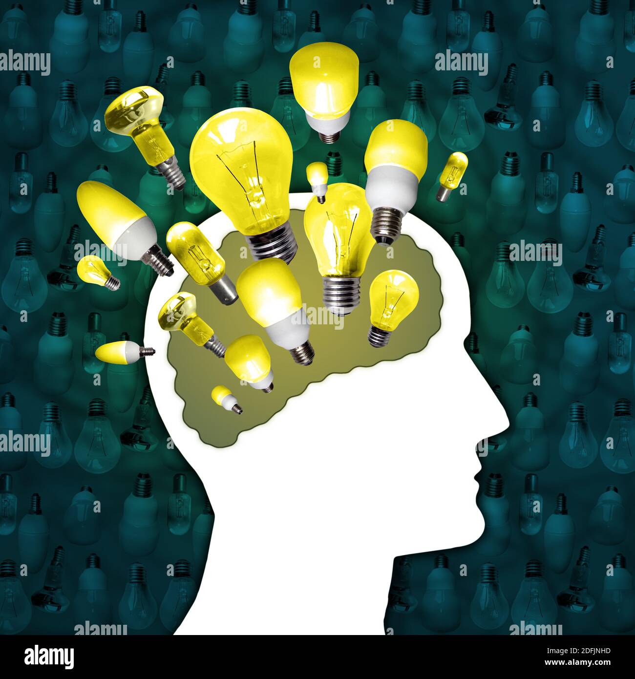 Human profile head hi-res stock photography and images - Alamy