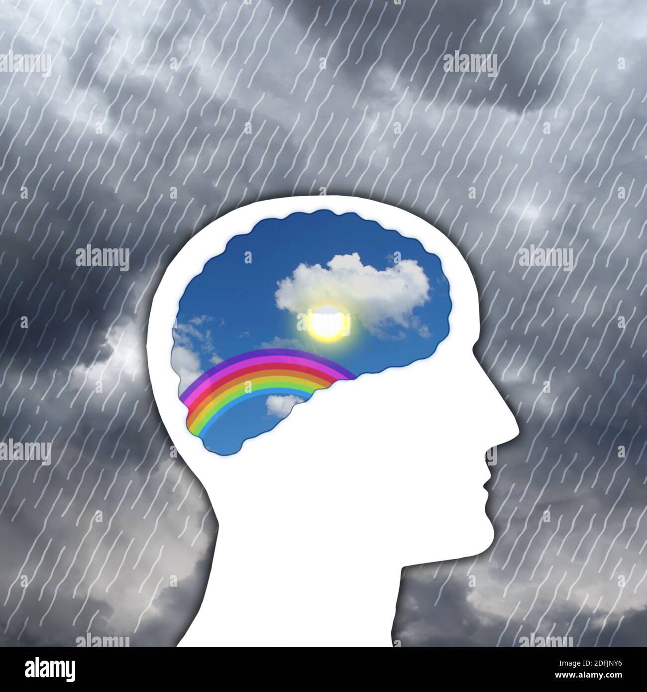 Human brain montage hi-res stock photography and images - Alamy