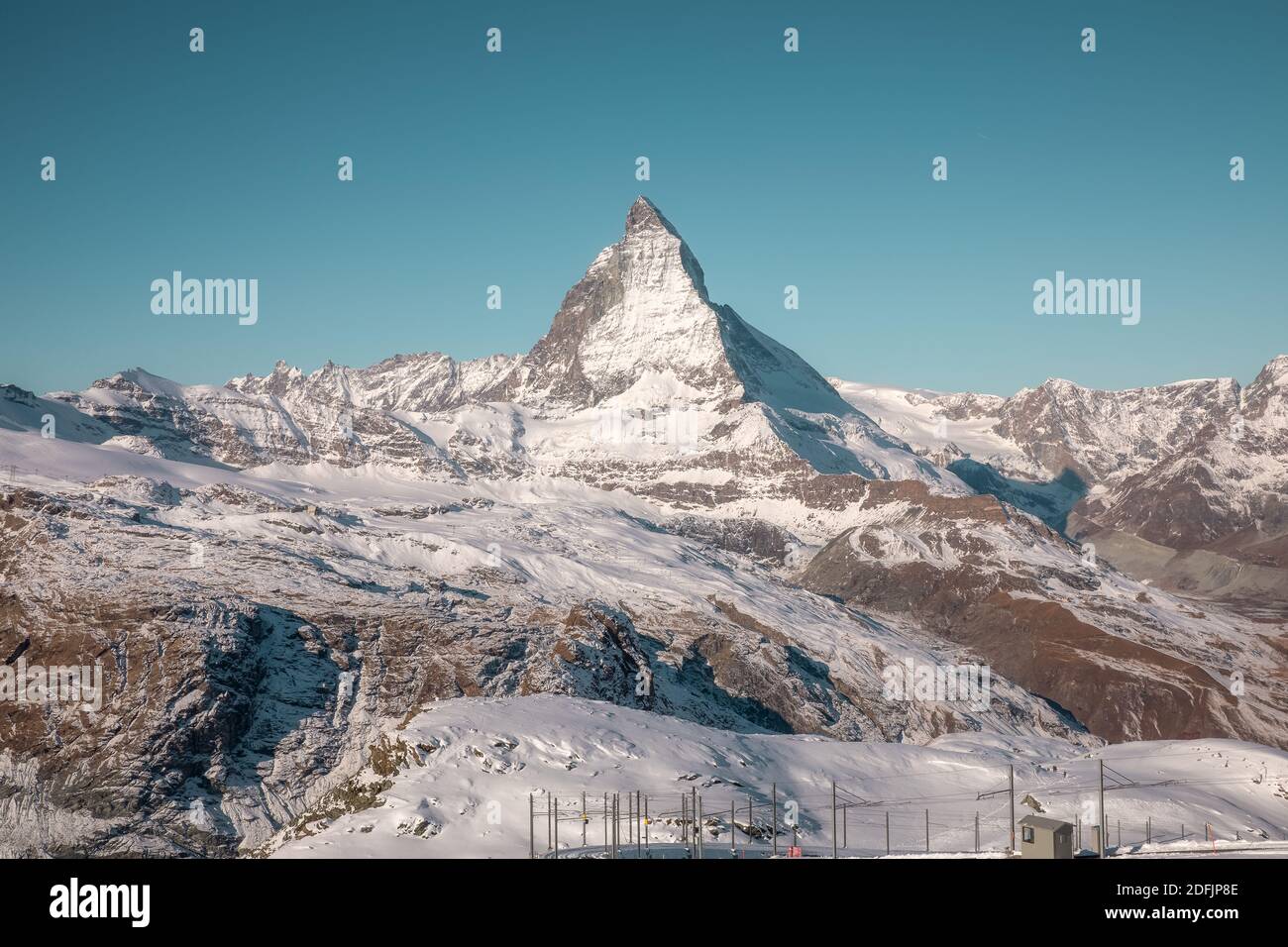 Aerial view matterhorn gornergrat hi-res stock photography and images ...