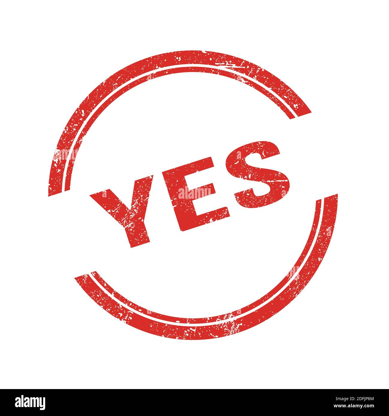 Yes circle text hi-res stock photography and images - Alamy