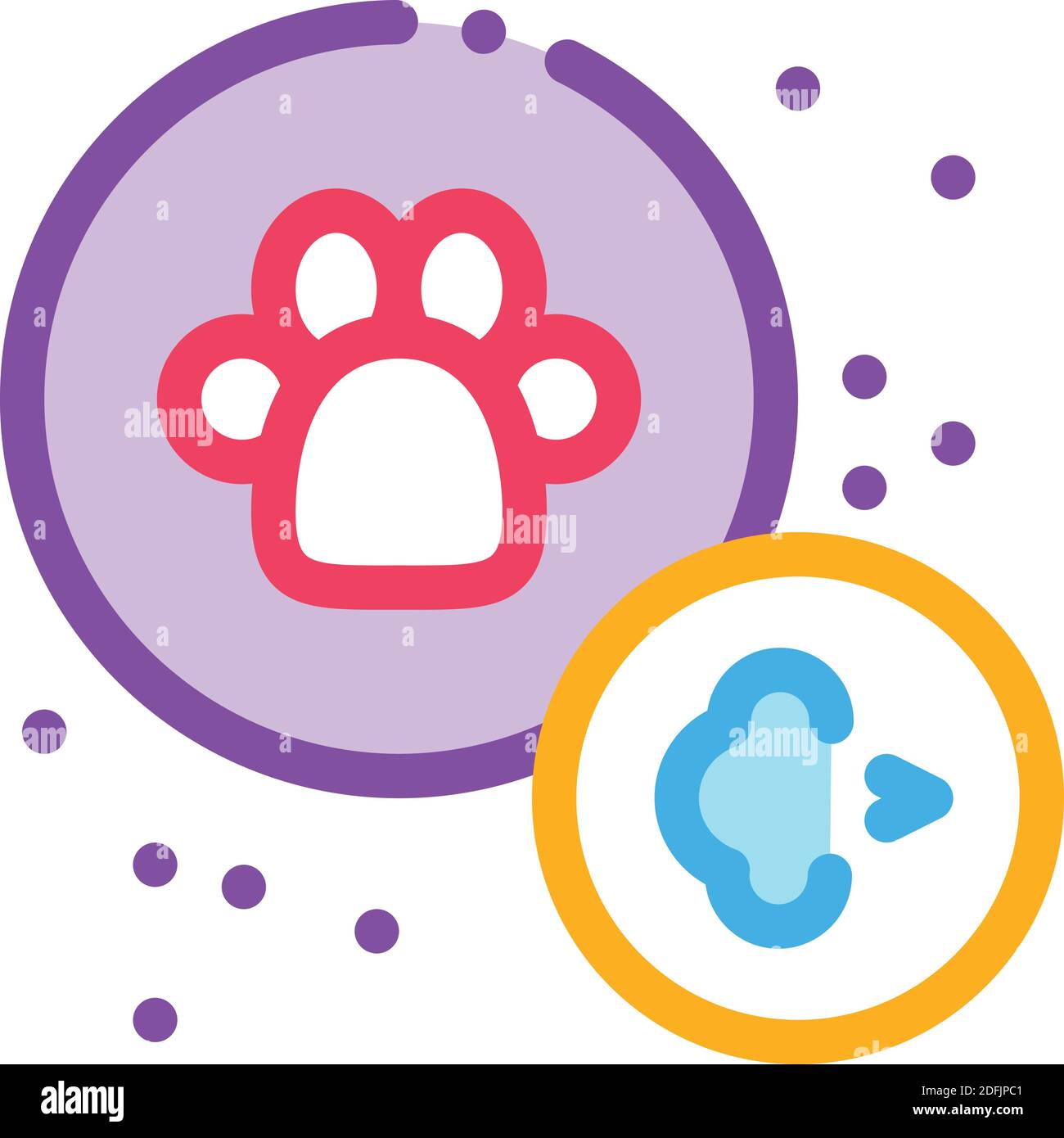 Allergy dust color line Cut Out Stock Images & Pictures - Alamy