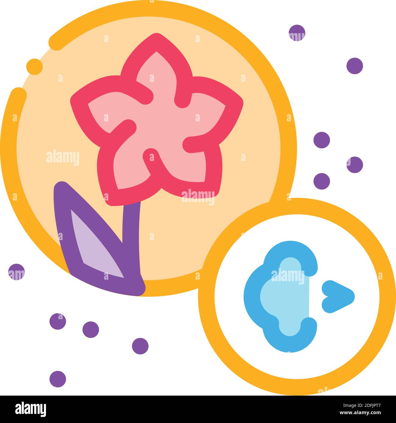 Allergy dust color line Cut Out Stock Images & Pictures - Alamy