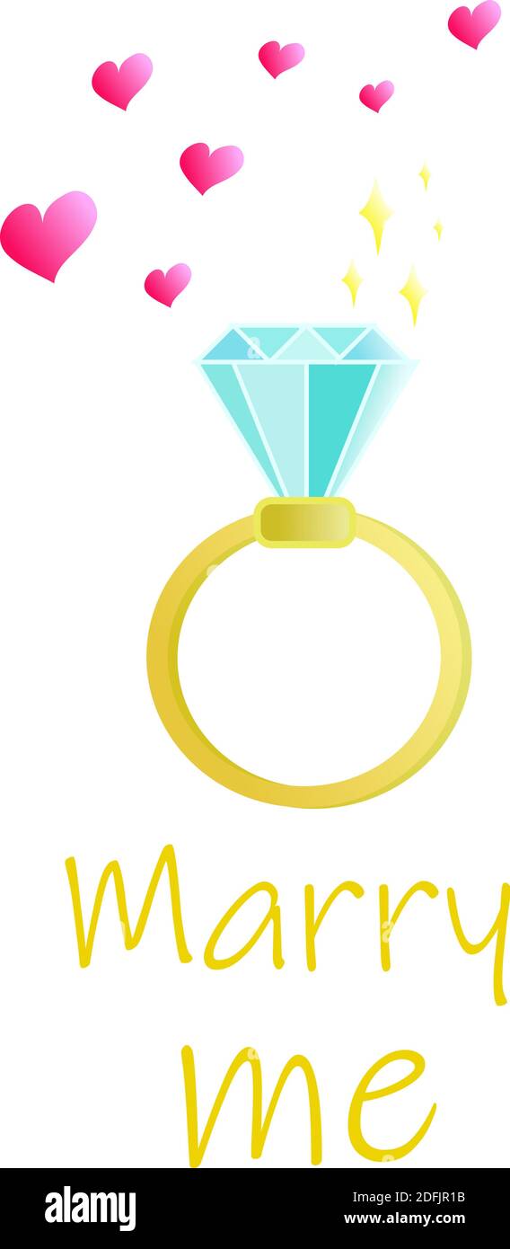 Marry me image with ring Stock Photo - Alamy