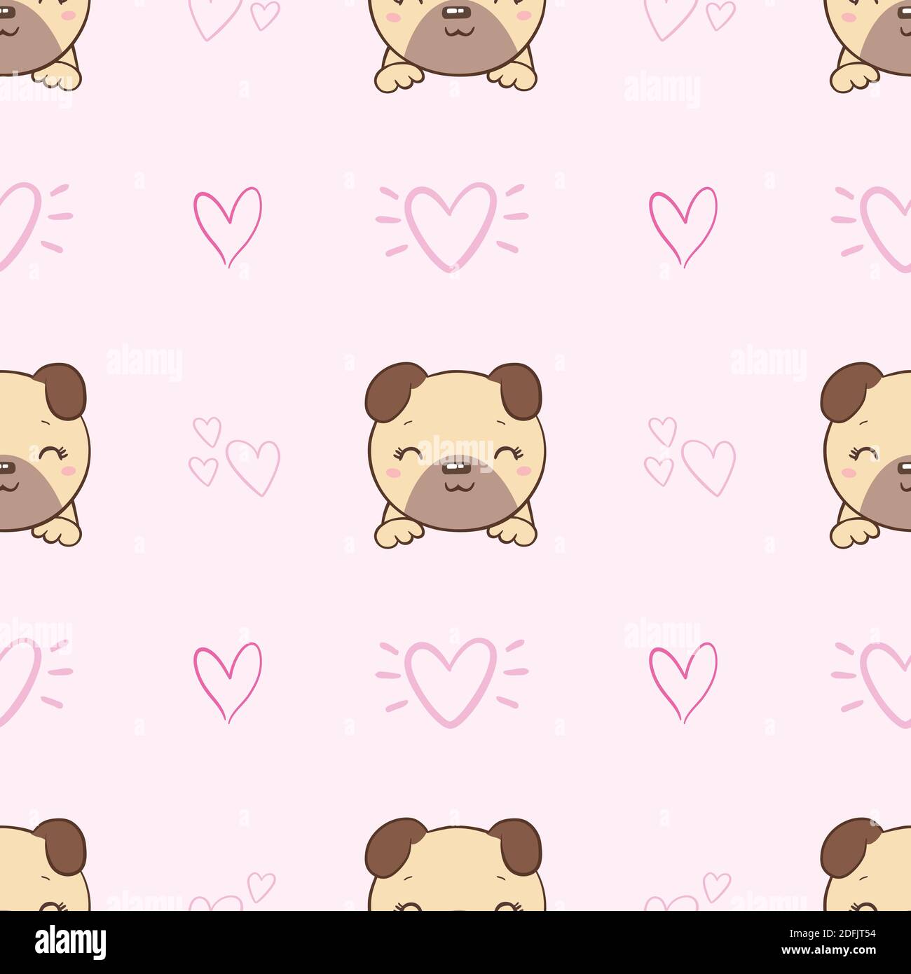 Pugs tail Stock Vector Images - Alamy