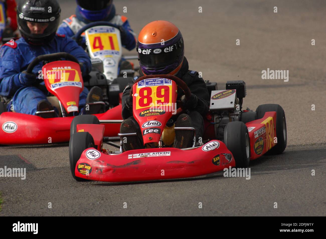 British Korean racing driver Jack Aitken early in his Karting career ...