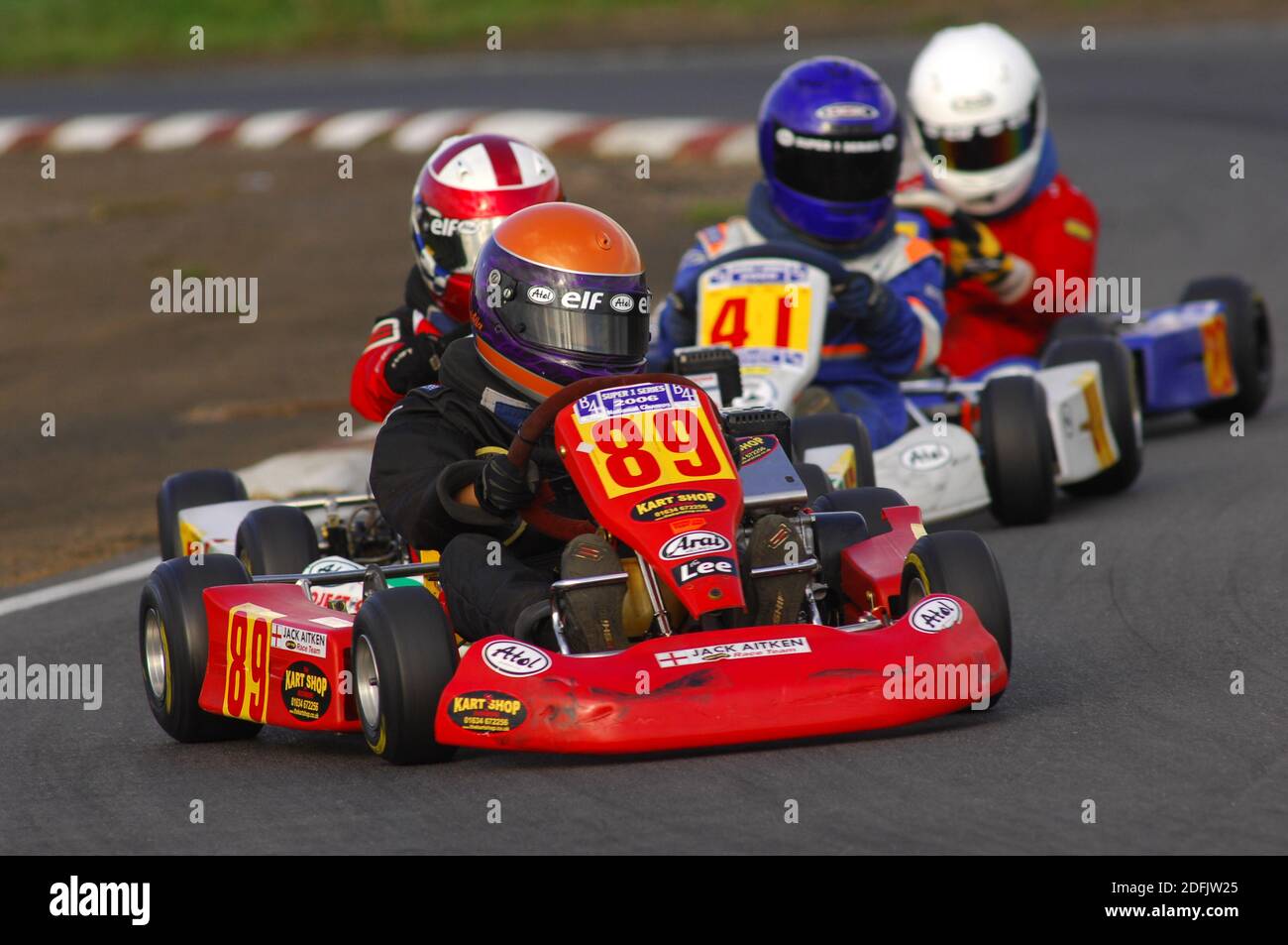 British Korean racing driver Jack Aitken early in his Karting career ...