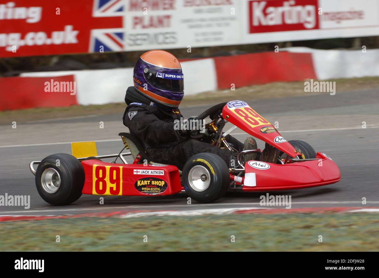British Korean racing driver Jack Aitken early in his Karting career ...