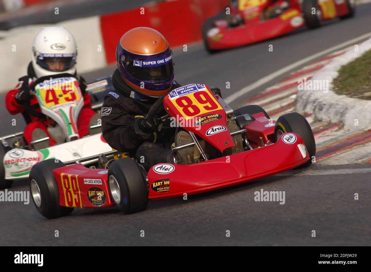 British Korean racing driver Jack Aitken early in his Karting career ...