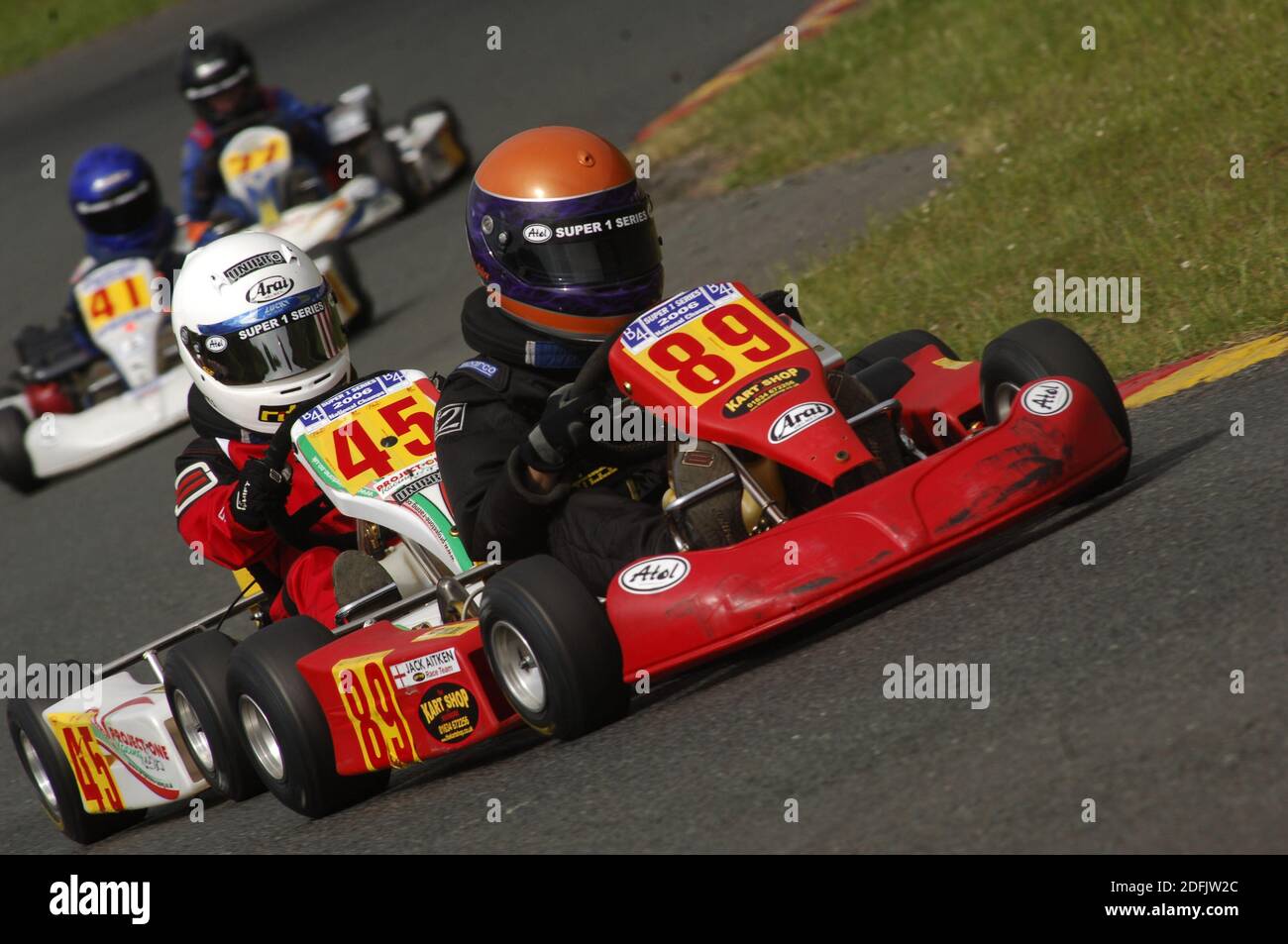 British Korean racing driver Jack Aitken early in his Karting career ...