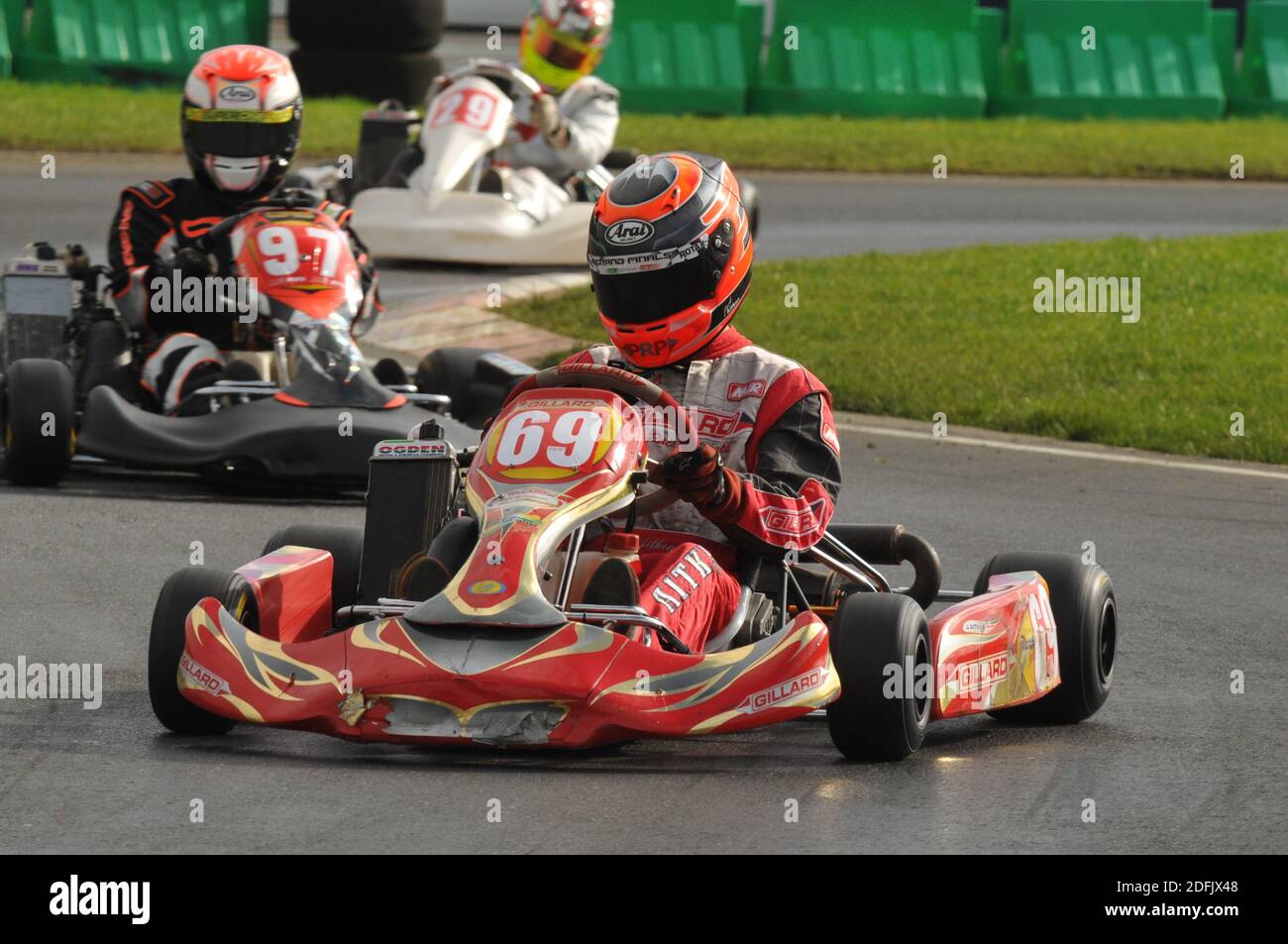 British Korean racing driver Jack Aitken early in his Karting career ...