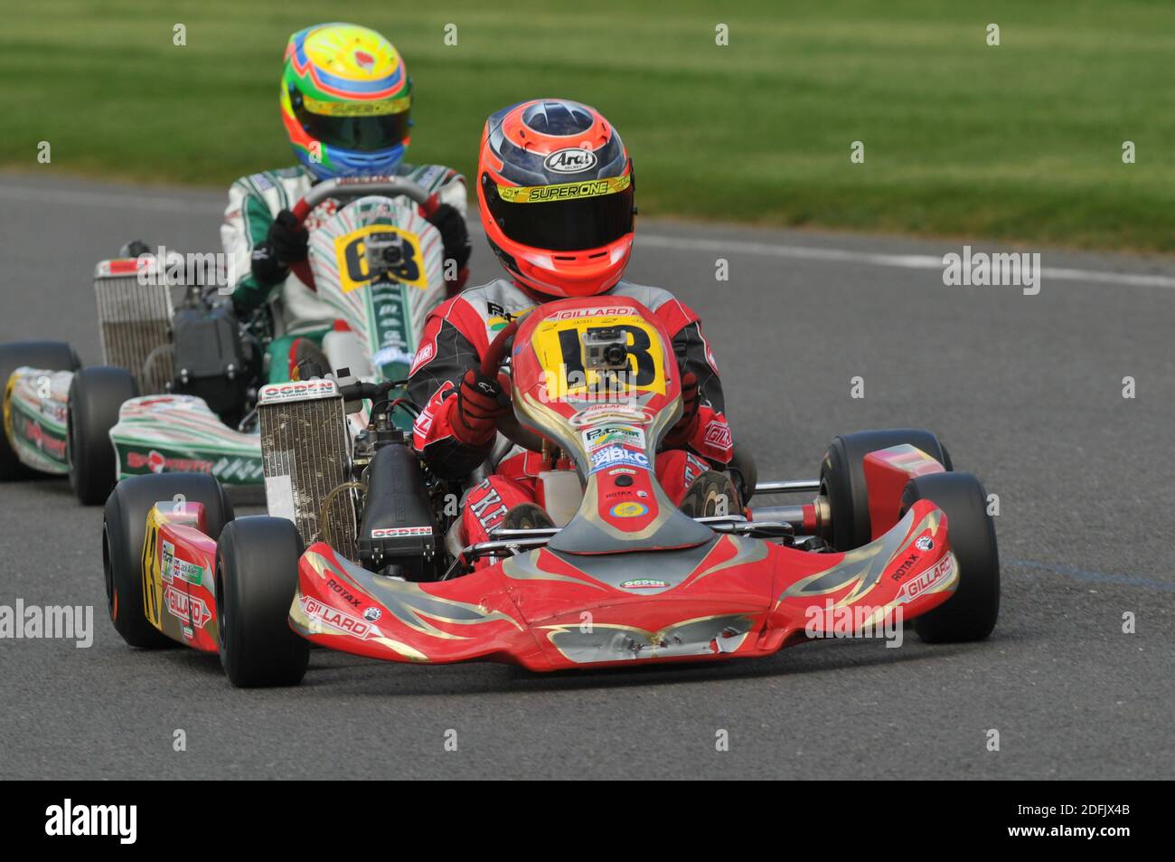 British Korean racing driver Jack Aitken early in his Karting career ...