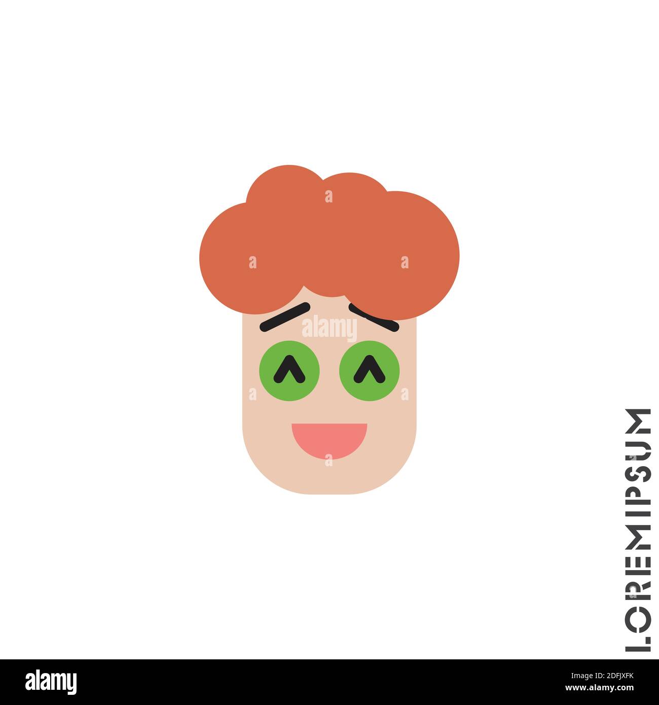 Smile vector boy, man icon, happy symbol. color style sign for mobile ...