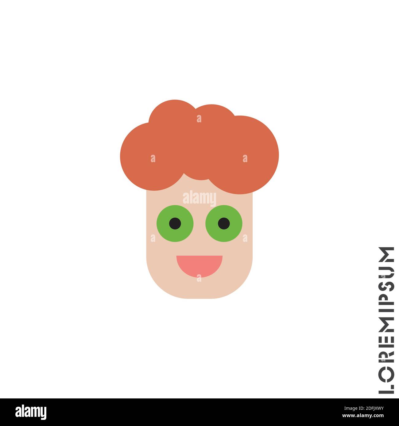 Positive boy, man icon vector, emoticon symbol. Modern flat symbol for ...