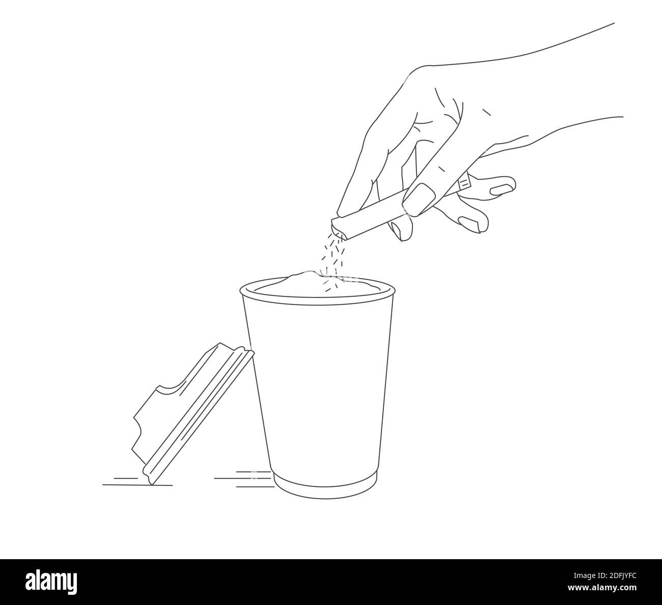 Pouring draw Black and White Stock Photos & Images - Alamy