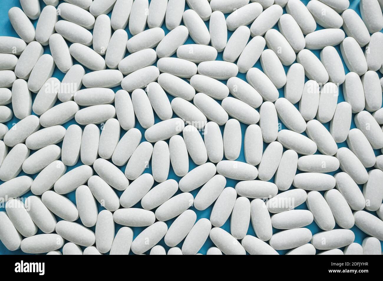 White large tablets are medicines for the treatment of various diseases ...