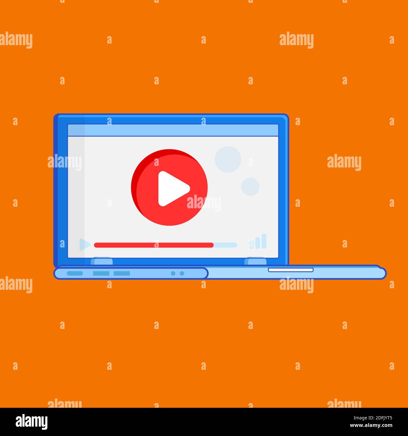 Watching a tutorial Stock Vector Images - Alamy