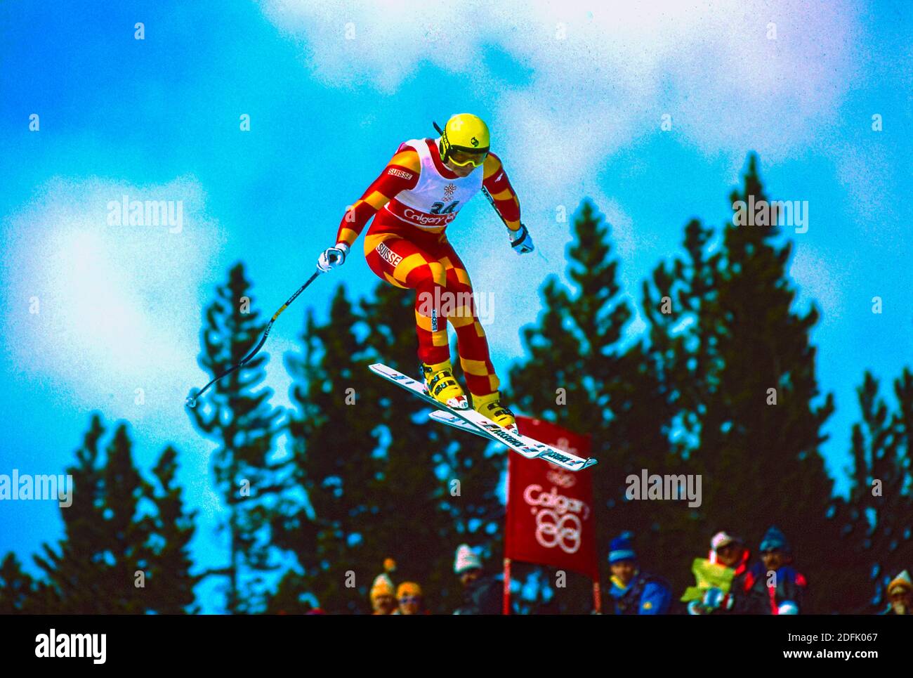 Paul Accola (SUI) winner of the bronze medal in the Men's Combined at ...