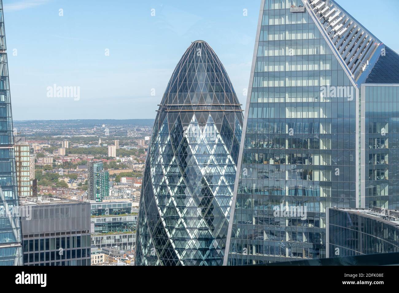 Top of the gherkin building hi-res stock photography and images - Alamy