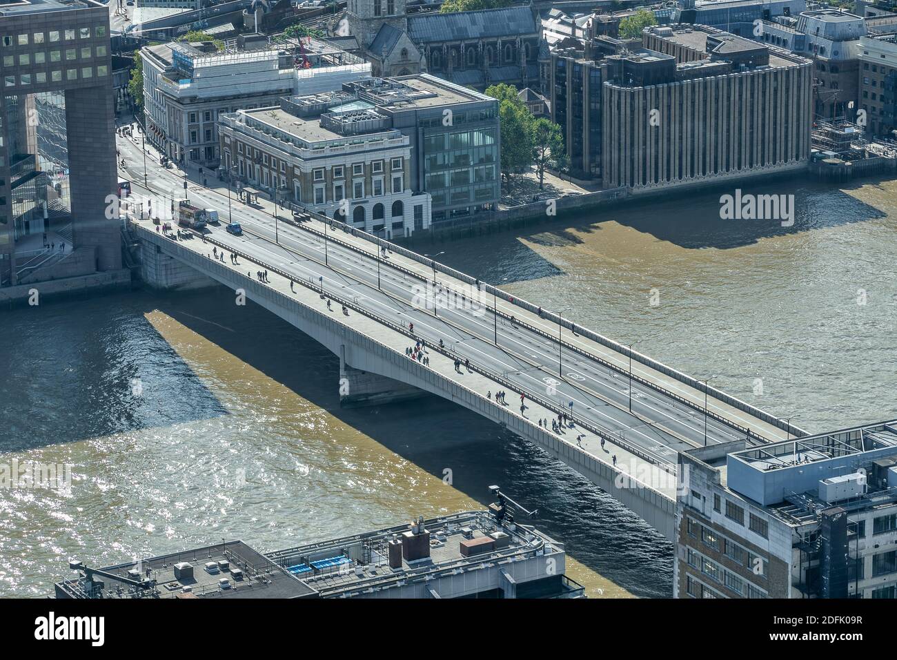 Aerial View Of London Bridge High Resolution Stock Photography and ...