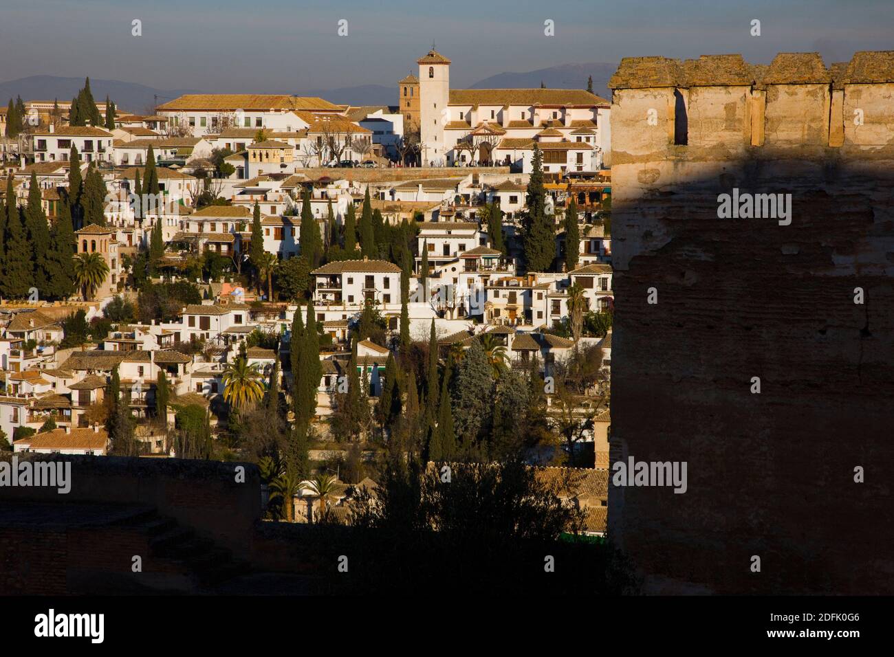 Alhambra, UNESCO World Heritage Site. Granada City. Andalusia, Southern ...