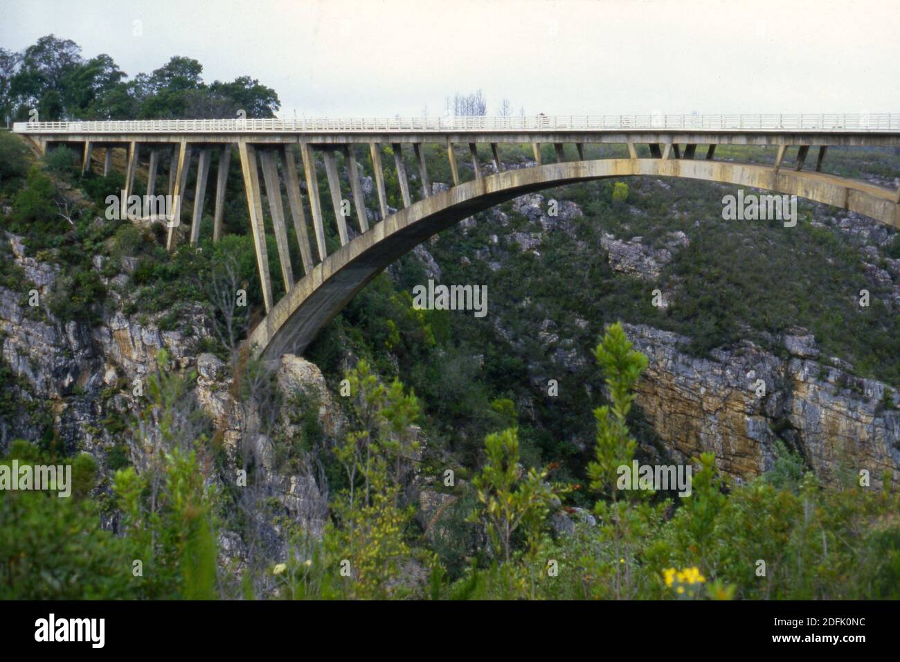 Storms River Bridge, also known as the Paul Sauer Bridge, Eastern Cape ...